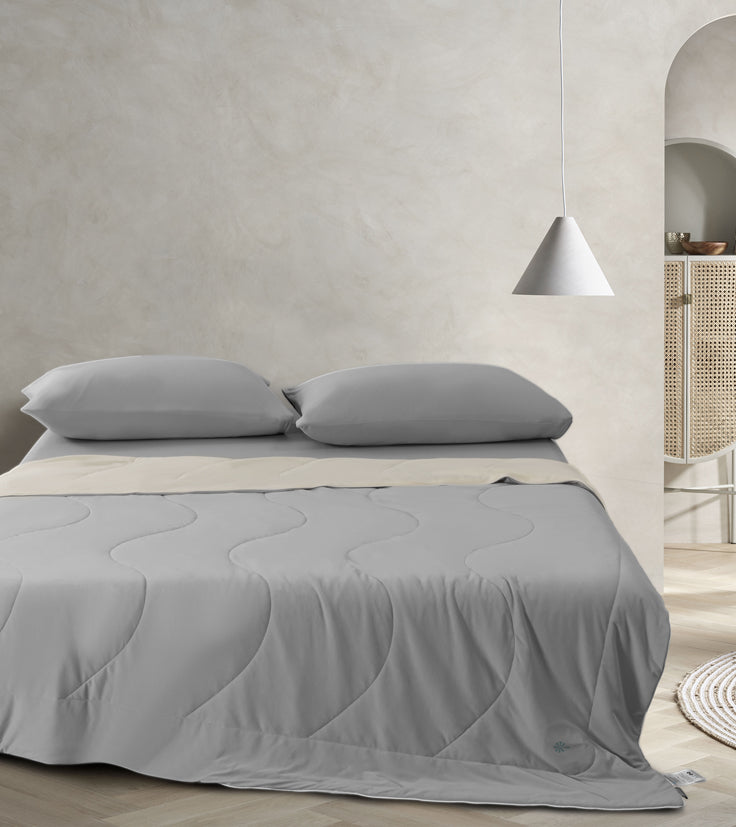 Epitex Softicool Collection 1600TC Bedsheet Set (Soft Grey) | Fitted S